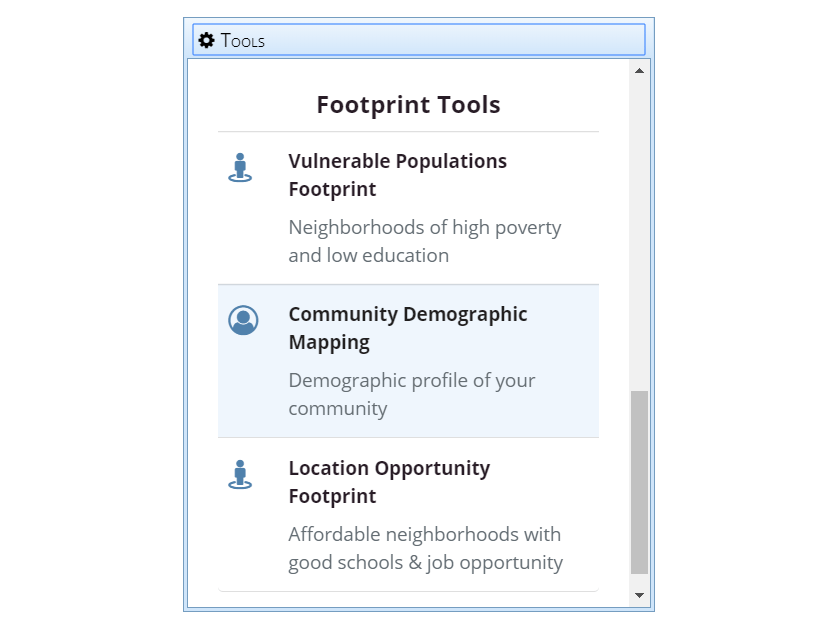 Footprint Analysis Tools - SparkMap