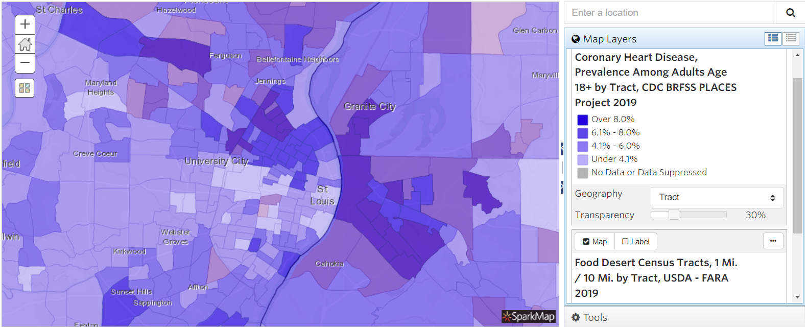 Heart Disease - Designing Community Interventions - SparkMap