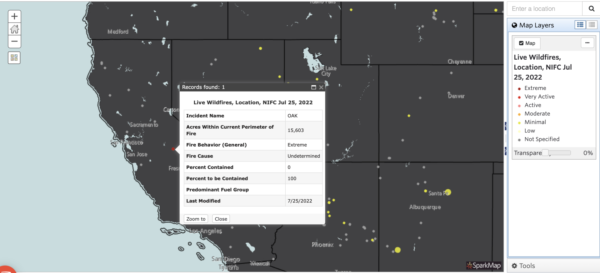 My World's on Fire, How 'Bout Yours? - SparkMap