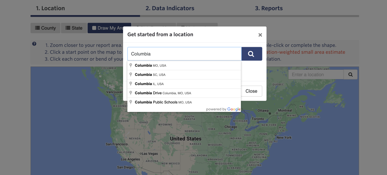 How to Use the Draw My Area Tool - SparkMap