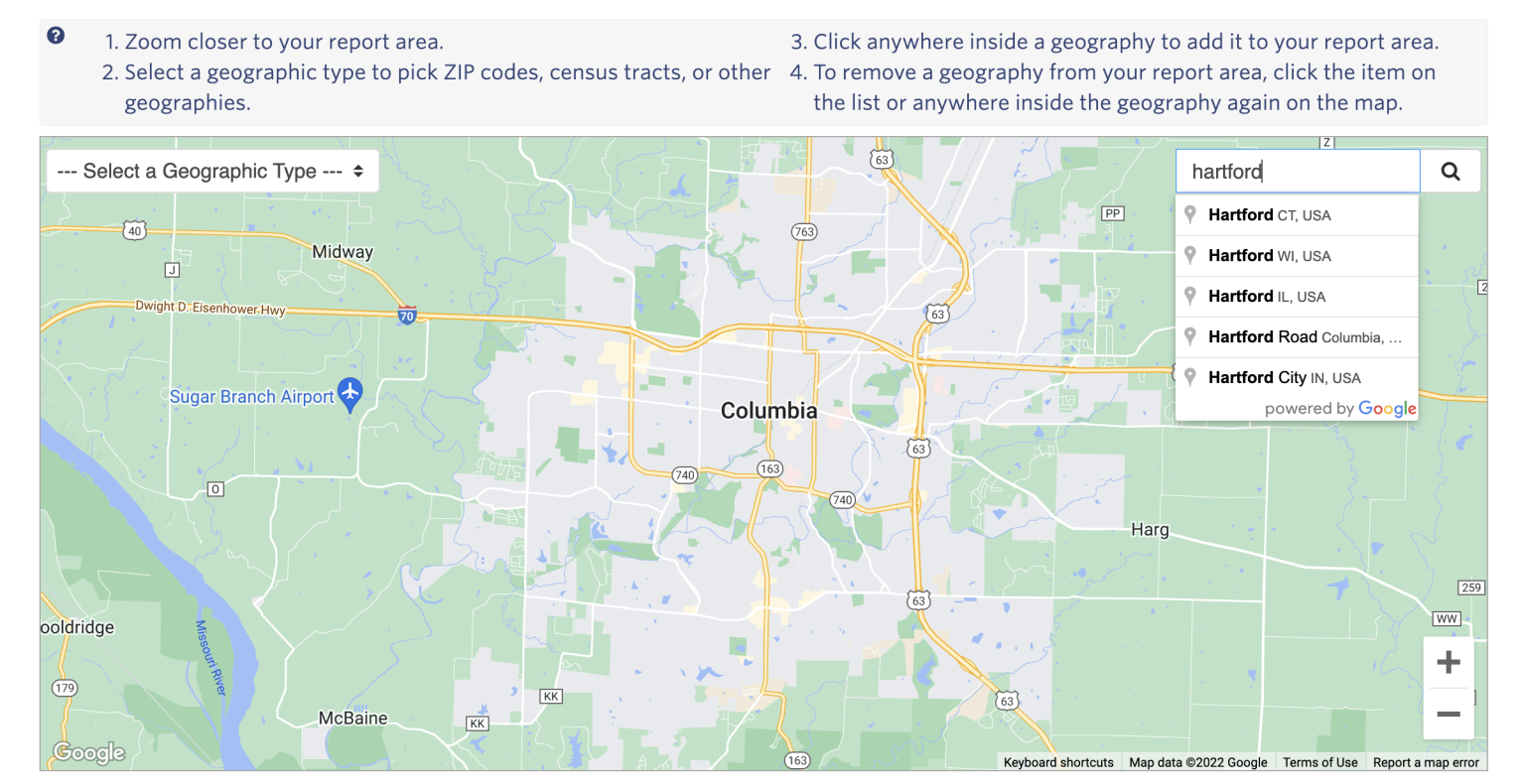 How to Use the Pick From Map Tool - SparkMap