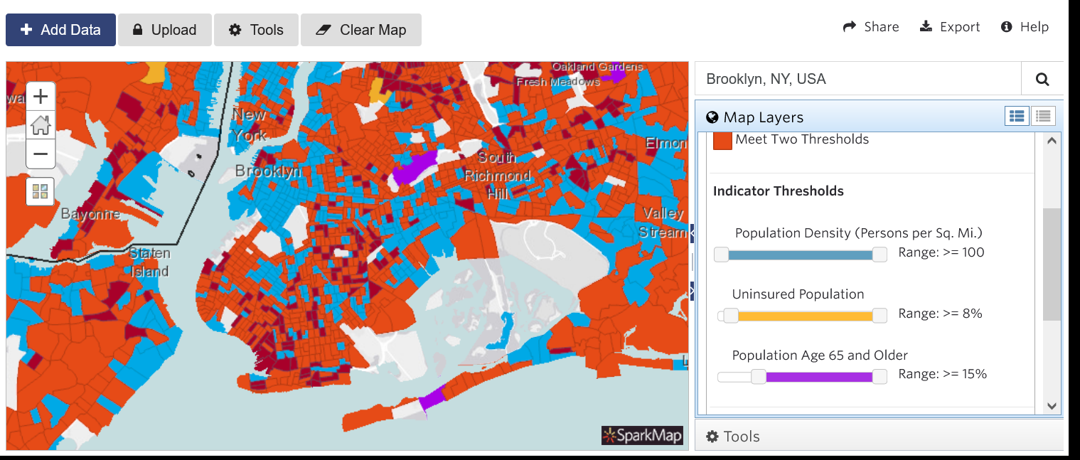 How to Use the COVID-19 Vulnerability Footprint Tool - SparkMap