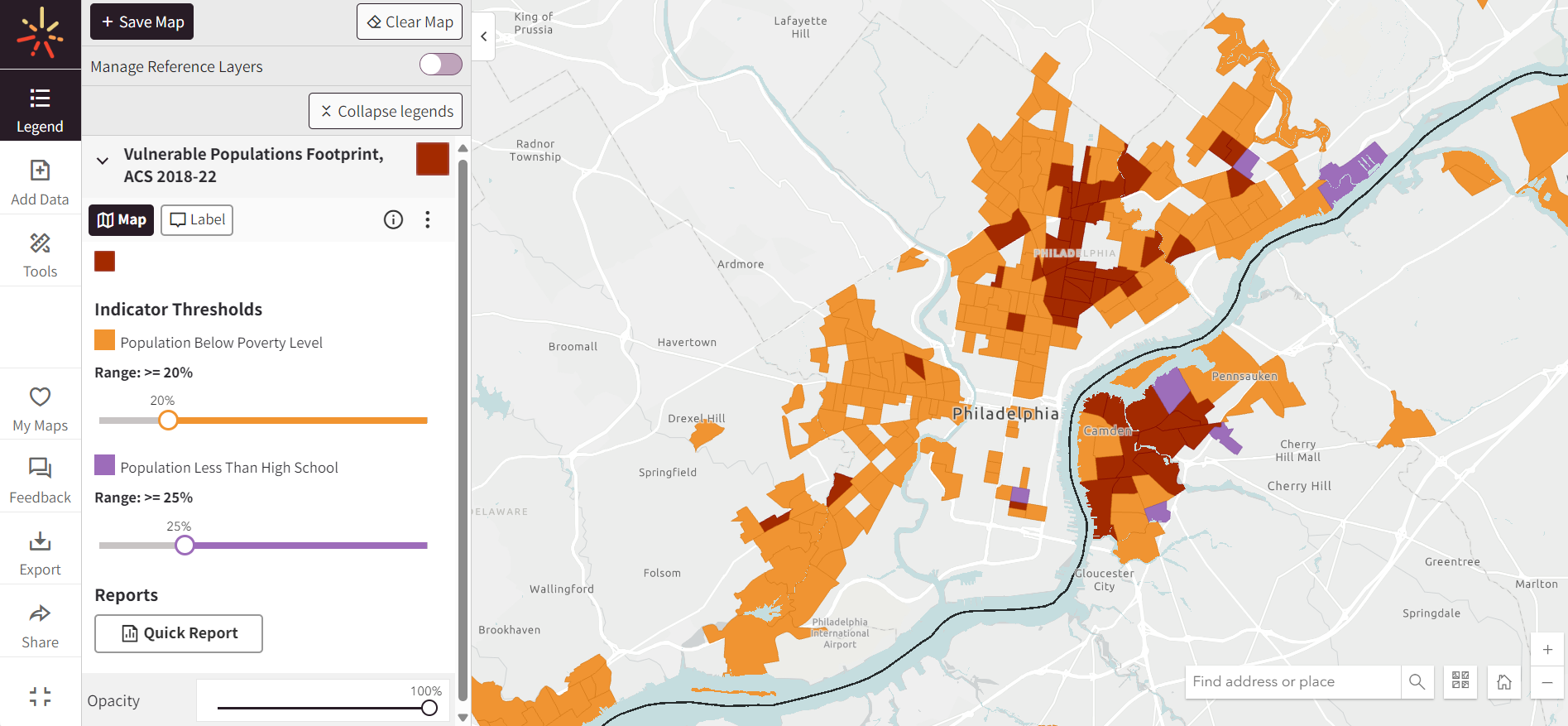 How to Use the Vulnerable Populations Footprint Tool - SparkMap