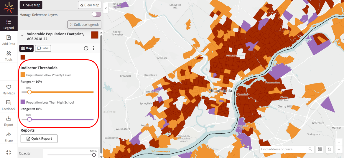 How to Use the Vulnerable Populations Footprint Tool - SparkMap